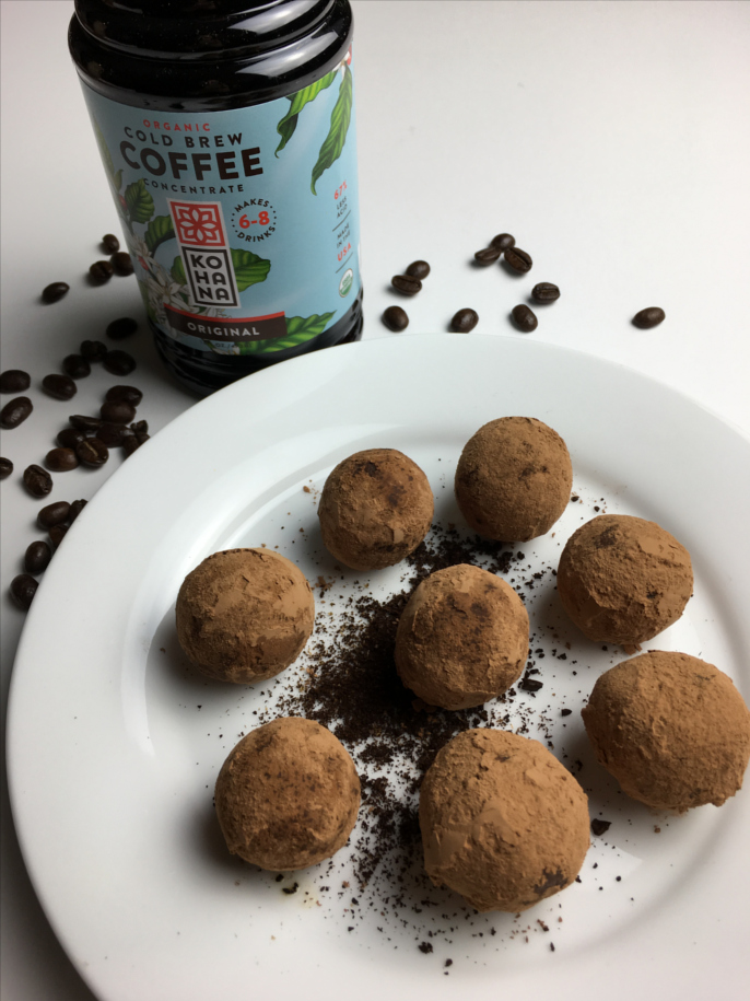 Coffee Cacao Bites using Cold Brew Concentrate - Crunchy Kat